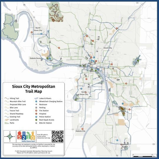 New 2025 Sioux City Metro Trail Map Now Available