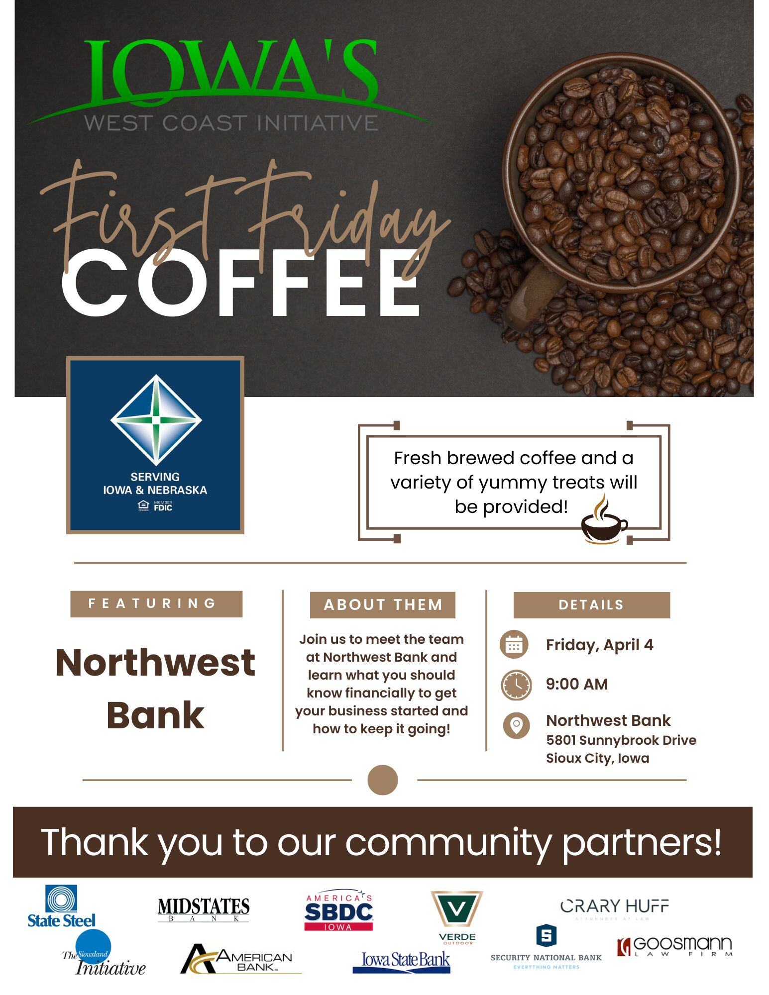First Friday Coffee - April 4