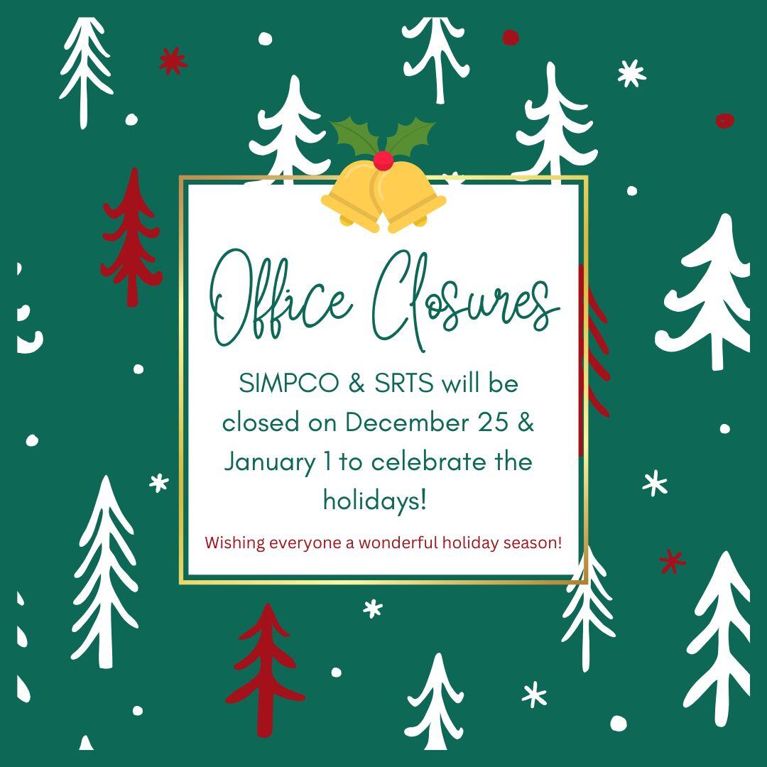 Holiday Office Closures