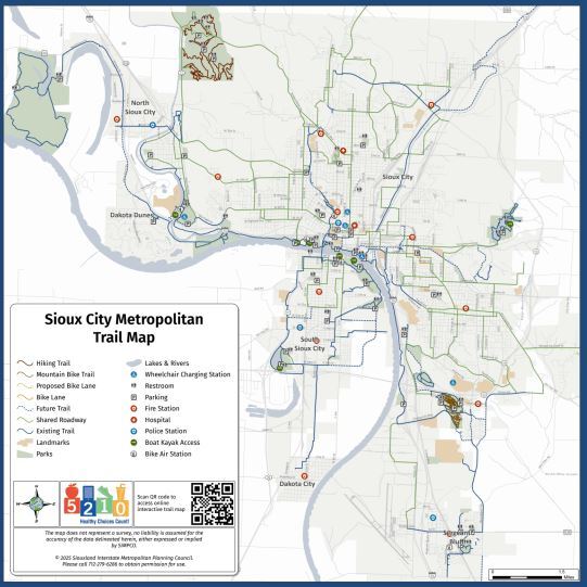 New 2025 Sioux City Metro Trail Map Now Available